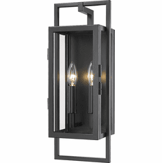 Z-Lite 598M-BK Lucian Modern Black Outdoor 8" Sconce Lighting - ZLT-598M-BK