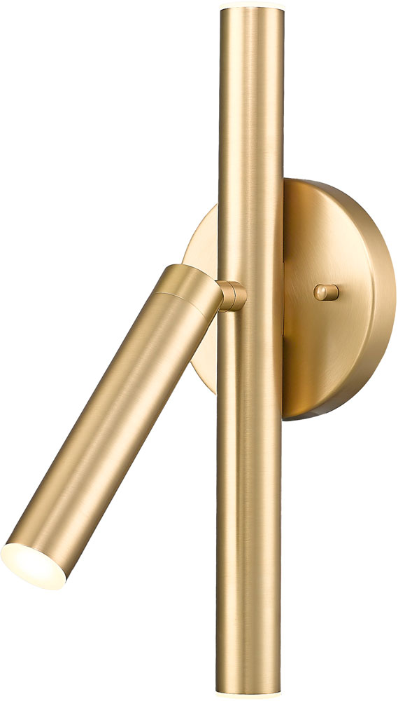 Z-Lite 919-3S-MGLD-LED Saxon Contemporary Modern Gold LED Wall Lighting ...