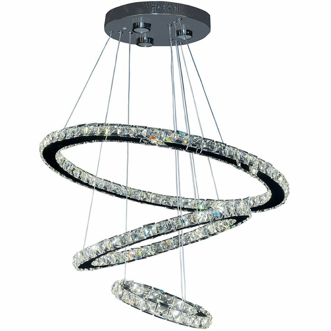 Zeev Lighting CD10131/LED/CH-D Blair Chrome LED Multi Ceiling Light ...