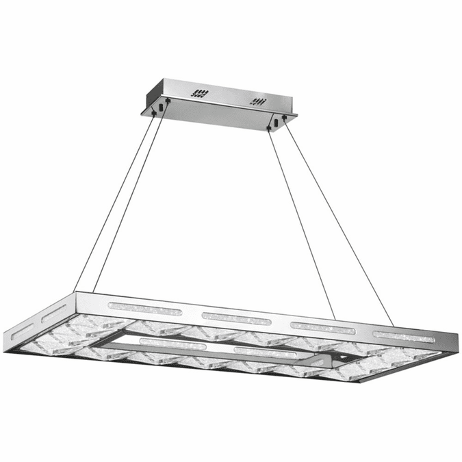 Zeev Lighting CD10143/LED/CH Hyperion Chrome LED Island Light Fixture ...