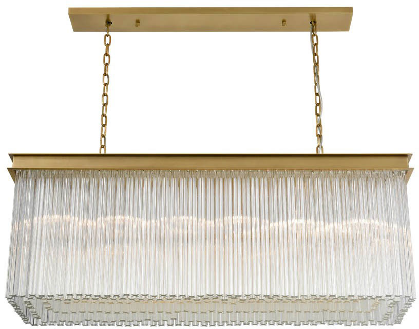 Zeev Lighting CD10328/20/AGB Lumineer Modern Aged Brass Island Light ...