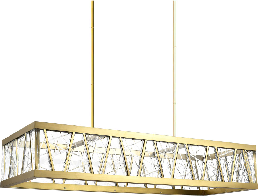 Zeev Lighting CD11522/LED/AGB Lucus Aged Brass LED Kitchen Island ...