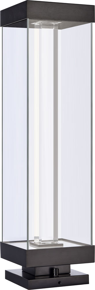 Zeev Lighting EBP11112/LED-35S/MBK Claro Modern Matte Black LED Pier ...