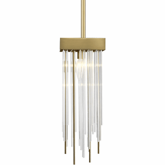 Zeev Lighting MP40050/1/AGB Waterfall Modern Aged Brass Mini Hanging ...