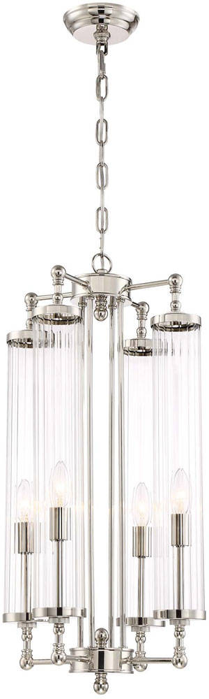 Zeev Lighting P30069/4/PN Regis Contemporary Polished Nickel Foyer ...