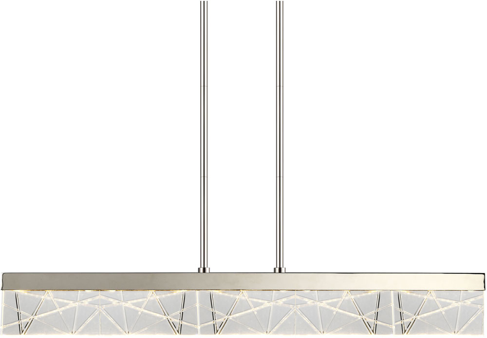 Zeev Lighting PL11503/LED-43/PN Lucus Polished Nickel LED Island ...