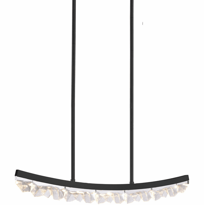 Zeev Lighting PL11612/LED-32/SBB Arcus Satin Brushed Black LED Island ...