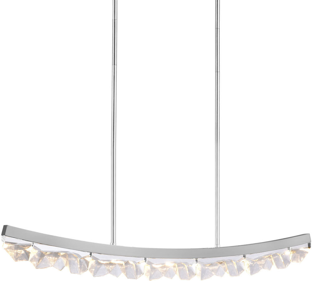 Zeev Lighting PL11615/LED-48/PN Arcus Polished Nickel LED Kitchen ...