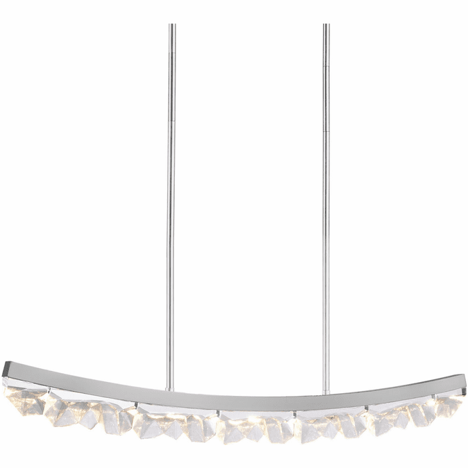 Zeev Lighting PL11615/LED-48/PN Arcus Polished Nickel LED Kitchen ...