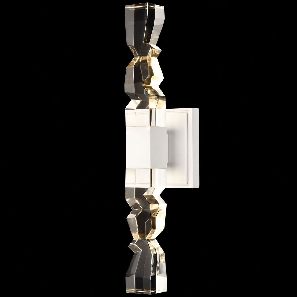 Zeev Lighting WS11322/LED-2/3x3/MW Mamadim Matte White LED Wall Light ...