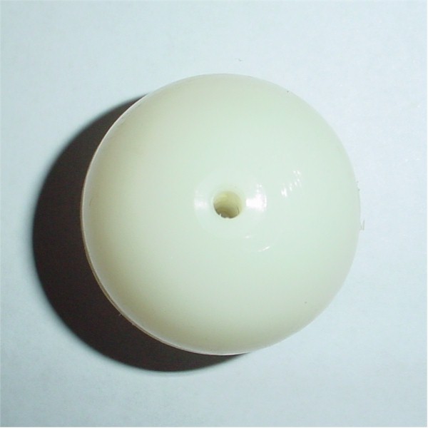 1-3/4" Diameter Ball Cable Stopper - White Nylon