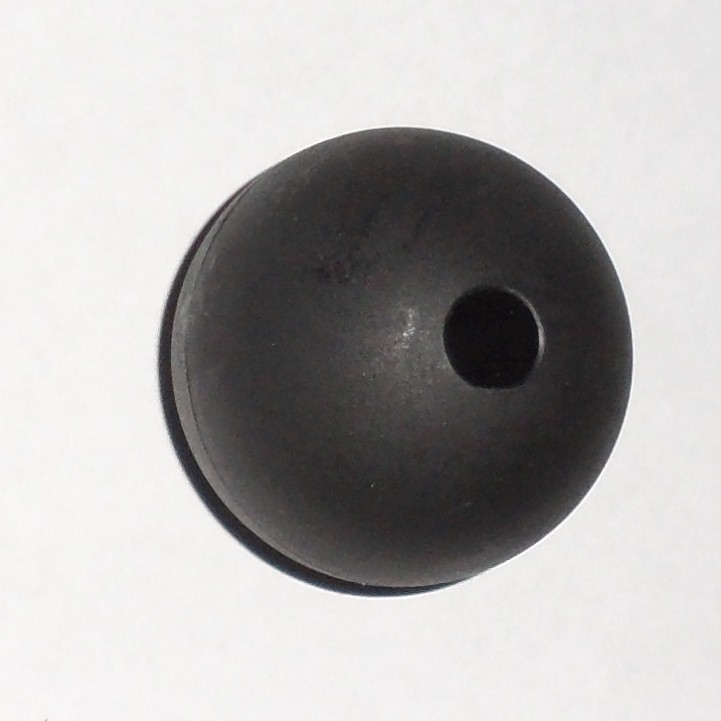 1-3/4" Diameter Cable Stopper Ball - Flat Black Nylon