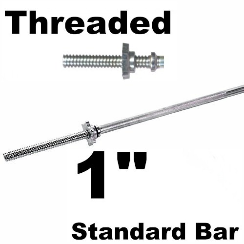 1" Diameter Training Bar - 72" Long - for 1" Small Hole Plates - Spin ...
