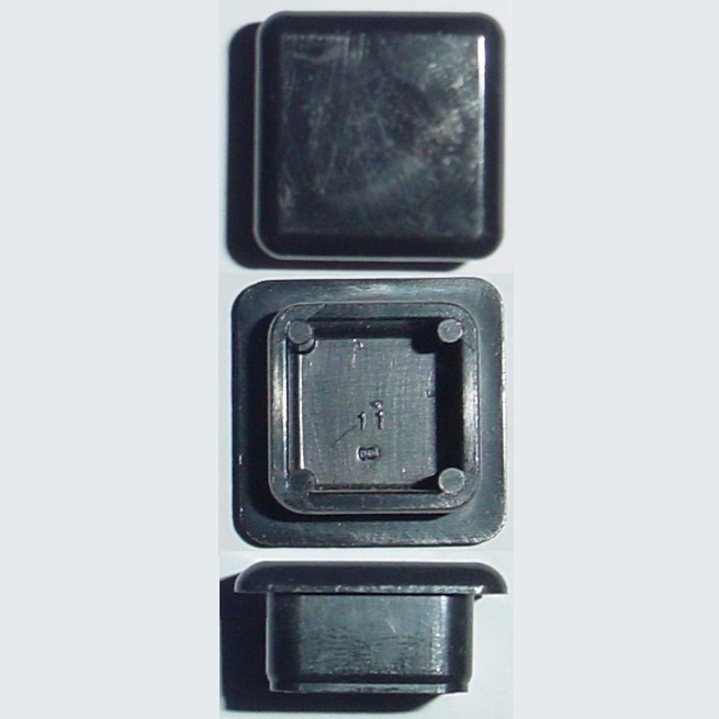 End Caps | 1" x 1" Internal Snap-in End Caps - Smooth Gloss