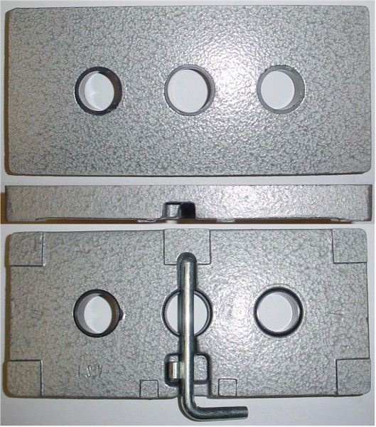 10 lb Weight Stack Plate - Cast Iron - Gray