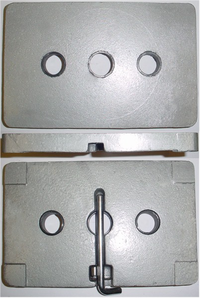 15 lb Weight Stack Plate - Cast Iron - Gray