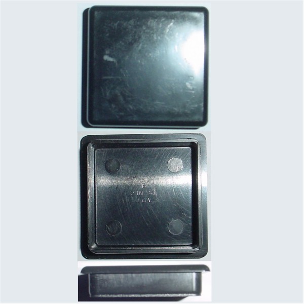 End Caps | 2" x 2" Internal Snap-in End Caps - Smooth Gloss