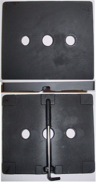 20 lb Weight Stack Plate - Cast Iron - Black