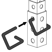 3/8" Locking Gravity Pin - for 2" Telescopic Tubing Adjustments