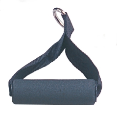 Cable Attachment|Nylon Strap Handle - Rubber Grip