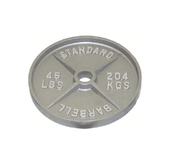 Olympic Plates Wide Lip Cast Iron Gray 45 lb