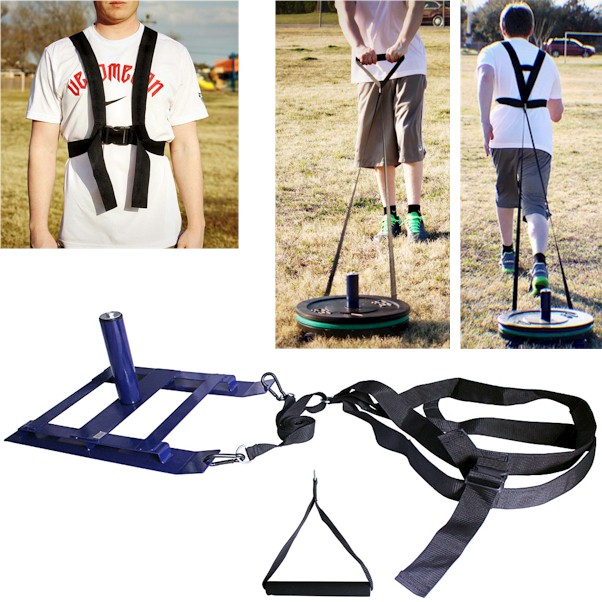 Power Sled - with Harness, Strap, and Pull Handle