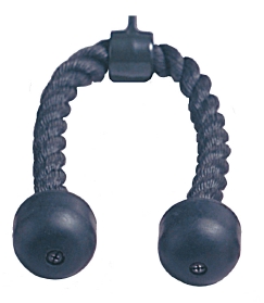 Cable Attachment|Tricep Press Down Rope - Rubber Ends