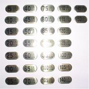 Weight Stack & Dumbbell Number Sticker Set - 5 lbs to 150 lbs (5 lb ...