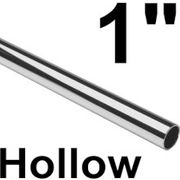 Weight Stack Guide Rods - 1" Dia x 73" Long - Chrome Plated - HOLLOW