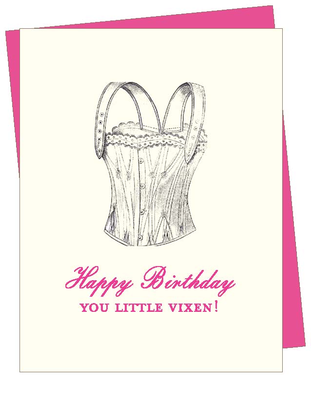 BellaMuse Birthday Card - Birthday Vixen