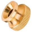 10/24 KNURLED BRASS NUT