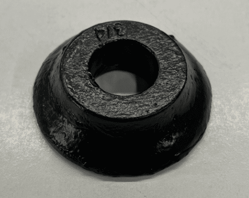 3/4 OGEE WASHER PAINTED BLACK