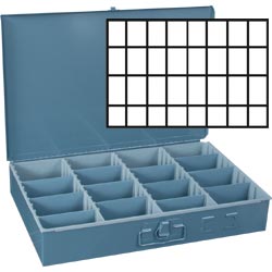 32 COMPARTMENT METAL TRAY BOX