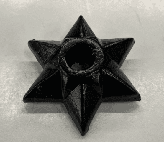 5" (6 POINT) STRUCTURAL STAR BUILDING RETAINING WASHERS PAINTED BLACK