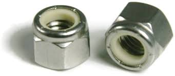 M5 X .80 NYLON INSERT STOP NUT STAINLESS STEEL
