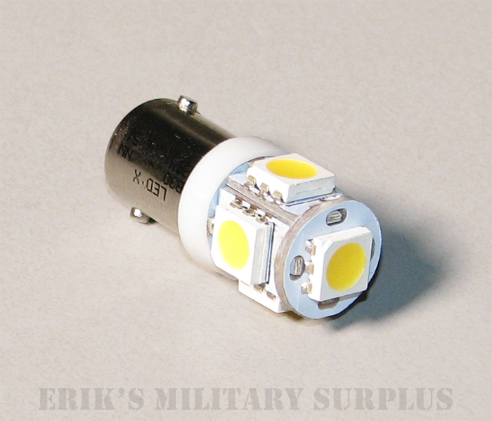 White LED Omnidirectional Bulb (28 Volt) Replaces 313 / 1829 (For Gauge ...