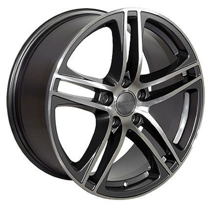 17" Fits Audi - R8 wheels - Gunmetal 17x7.5 SET