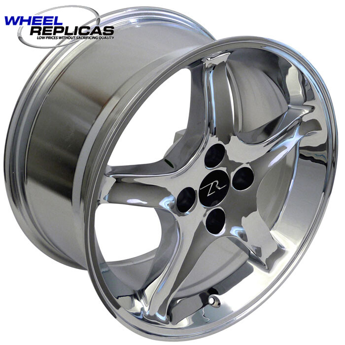17" Ford® Mustang® 4-Lug Cobra R Deep Dish Wheels - Chrome 17x8