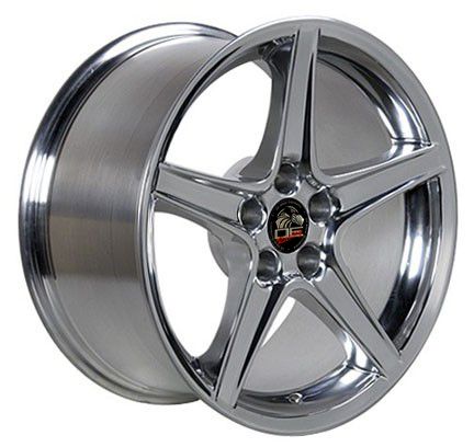 18" Ford® Mustang® Saleen Style Wheels - Polished 18x9 SET