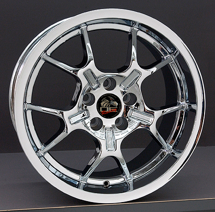 18" Ford® Mustang® GT4 Wheels Chrome 18x10 / 18x9 SET