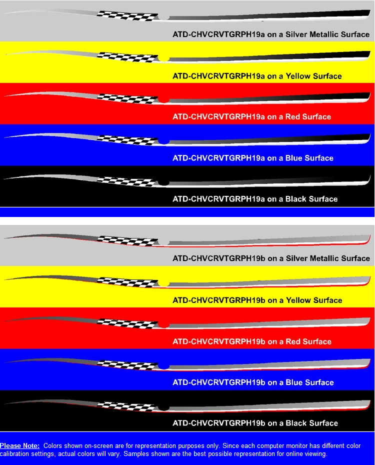 1997-2004 Chevrolet Corvette C5 Body Side Race Graphic Kit 1