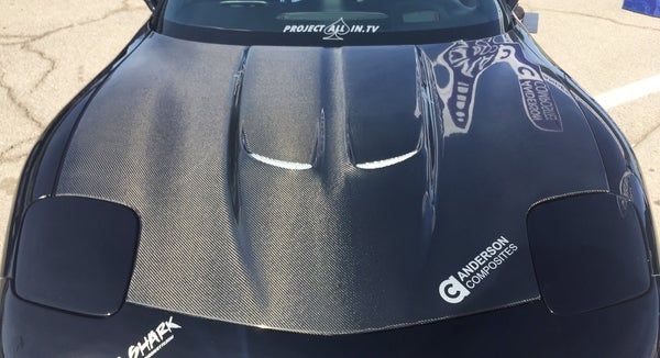 1997-2004 CHEVROLET CORVETTE C5 TYPE-TD CARBON FIBER HOOD