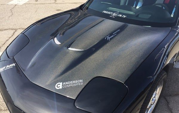 1997-2004 CHEVROLET CORVETTE C5 TYPE-TD CARBON FIBER HOOD