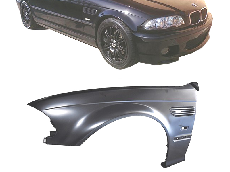1998-2001 BMW E46 3-Series 4Dr Door M3 Style Metal Fenders With Side ...
