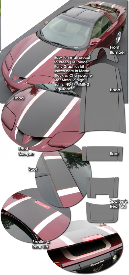 1998-2002 Pontiac Trans Am Graphic Kit 1 - Two Color