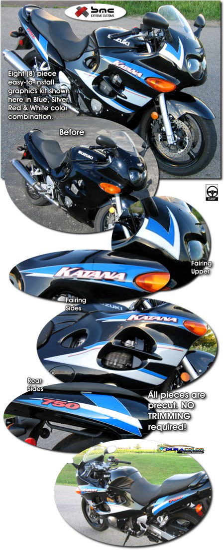 1998-2006 Suzuki Katana Motorcycle Graphic Kit 1 - GSX600F & GSX750F