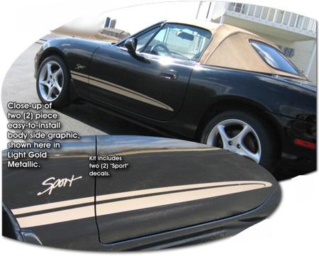 1999-2005 Mazda Miata Body Side Graphics Kit 2 ATD-MZDAMTAGRPH11