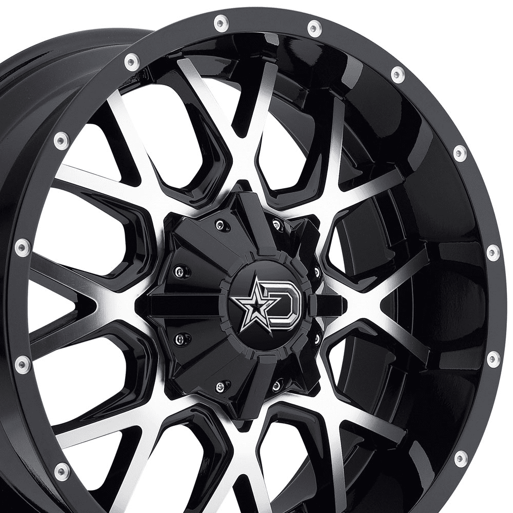 20" Fits Ford® - Dropstars Offroad 645MB Wheels - Gloss Black 20x9 - SET