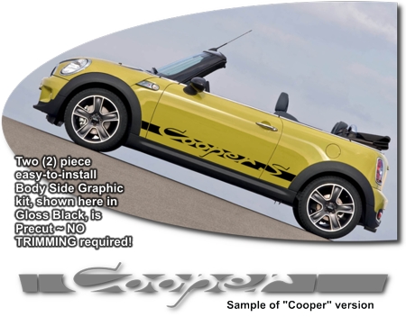 2001-2015 MINI Cooper Body Side Graphics Kit 2 (All Models)