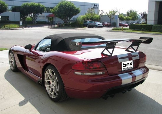 2003-2010 Dodge Viper GTC-500 Adjustable Carbon Fiber Wing / Rear Spoiler